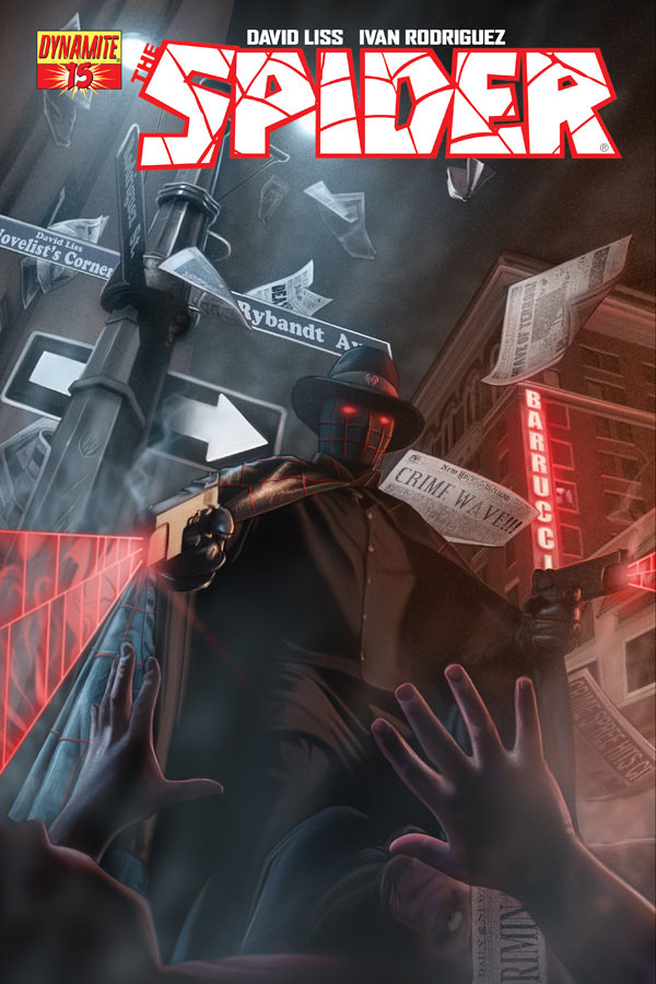 Dynamite Entertainment: The Spider #15 cover by Colton Worley